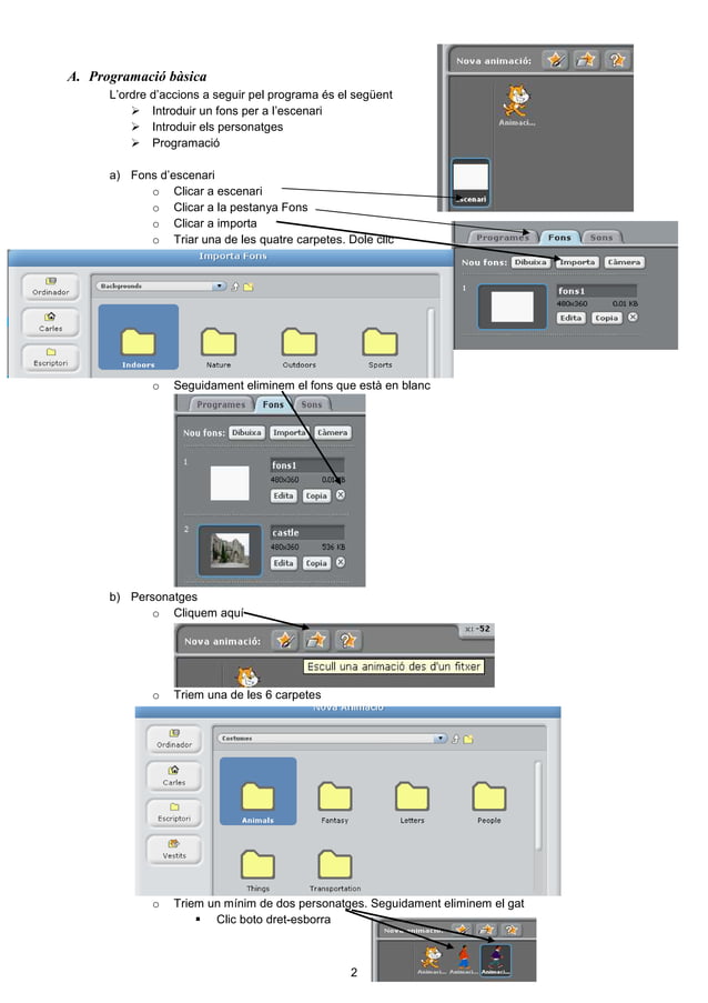Tutorial scratch 1 (Animació) | PDF