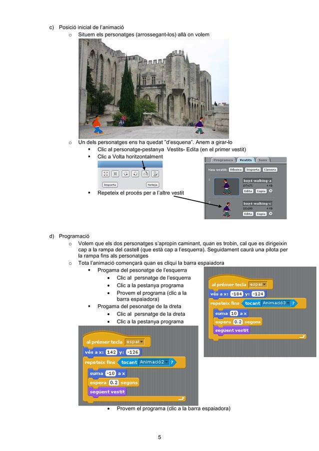 Tutorial scratch 1 (Animació) | PDF