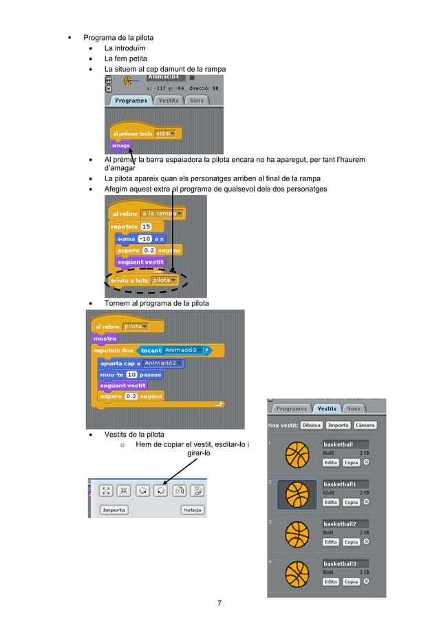 Tutorial scratch 1 (Animació) | PDF