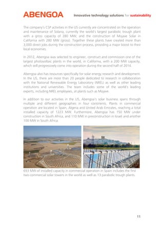 Abengoa Solar in USA: Solana | PDF