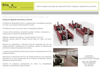Dossier Stand By Me - Diseño, Alquiler y Montaje de stands para ferias ...