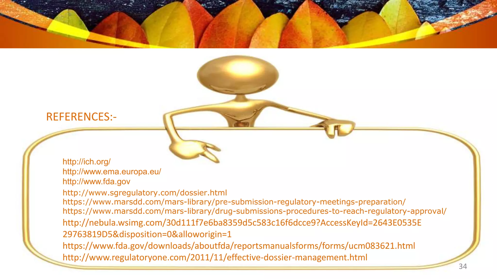 Pharmaceutical Dossier submission | PPTX