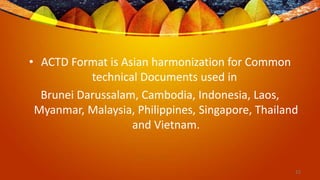 Pharmaceutical Dossier submission | PPT