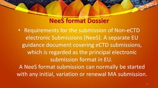 Pharmaceutical Dossier submission | PPTX
