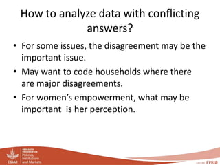 Data Needs for Gender Research - IFPRI Gender Methods Seminar | PPT