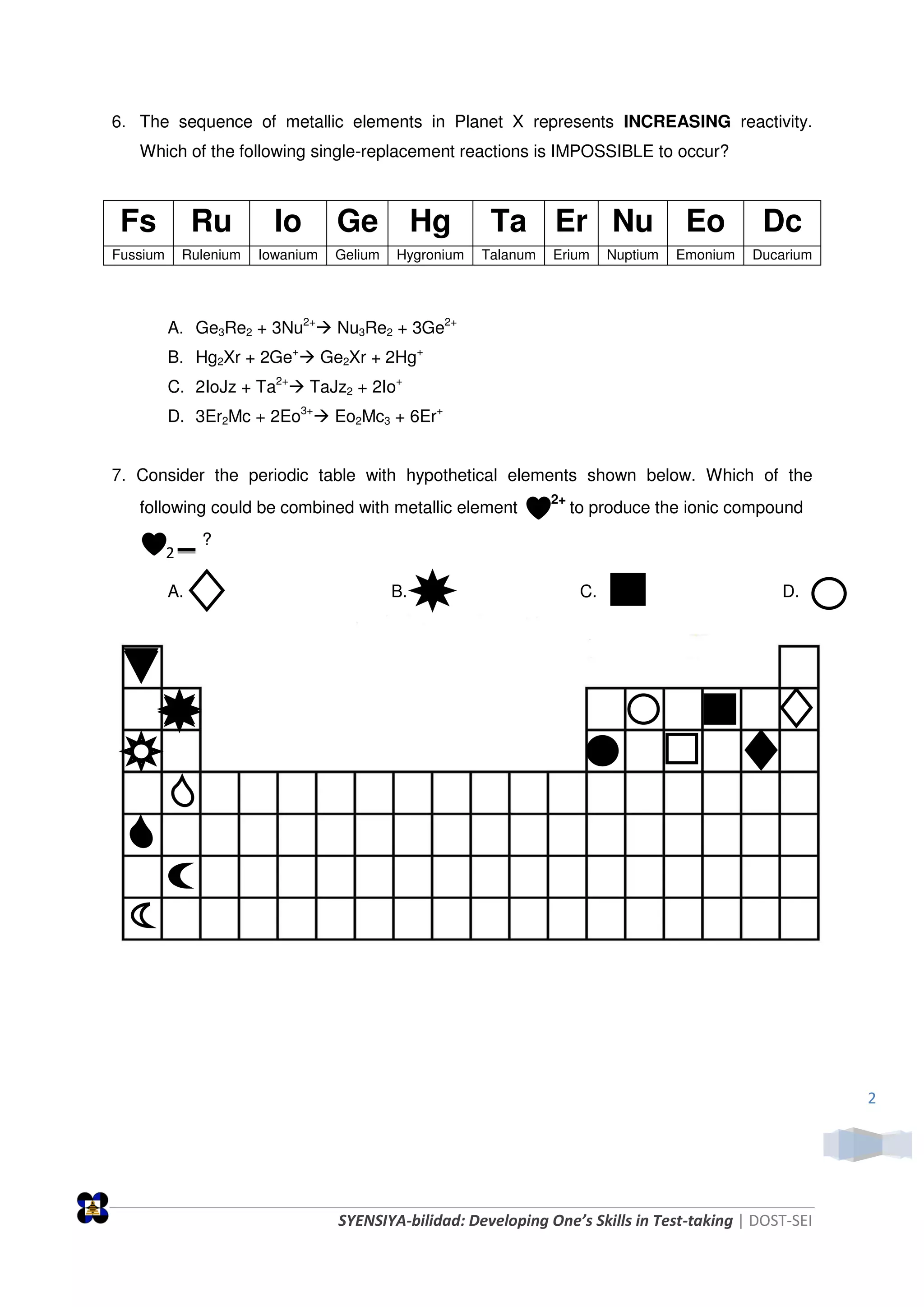 Dost SEI-Scholarship Exam Reviewer | PDF