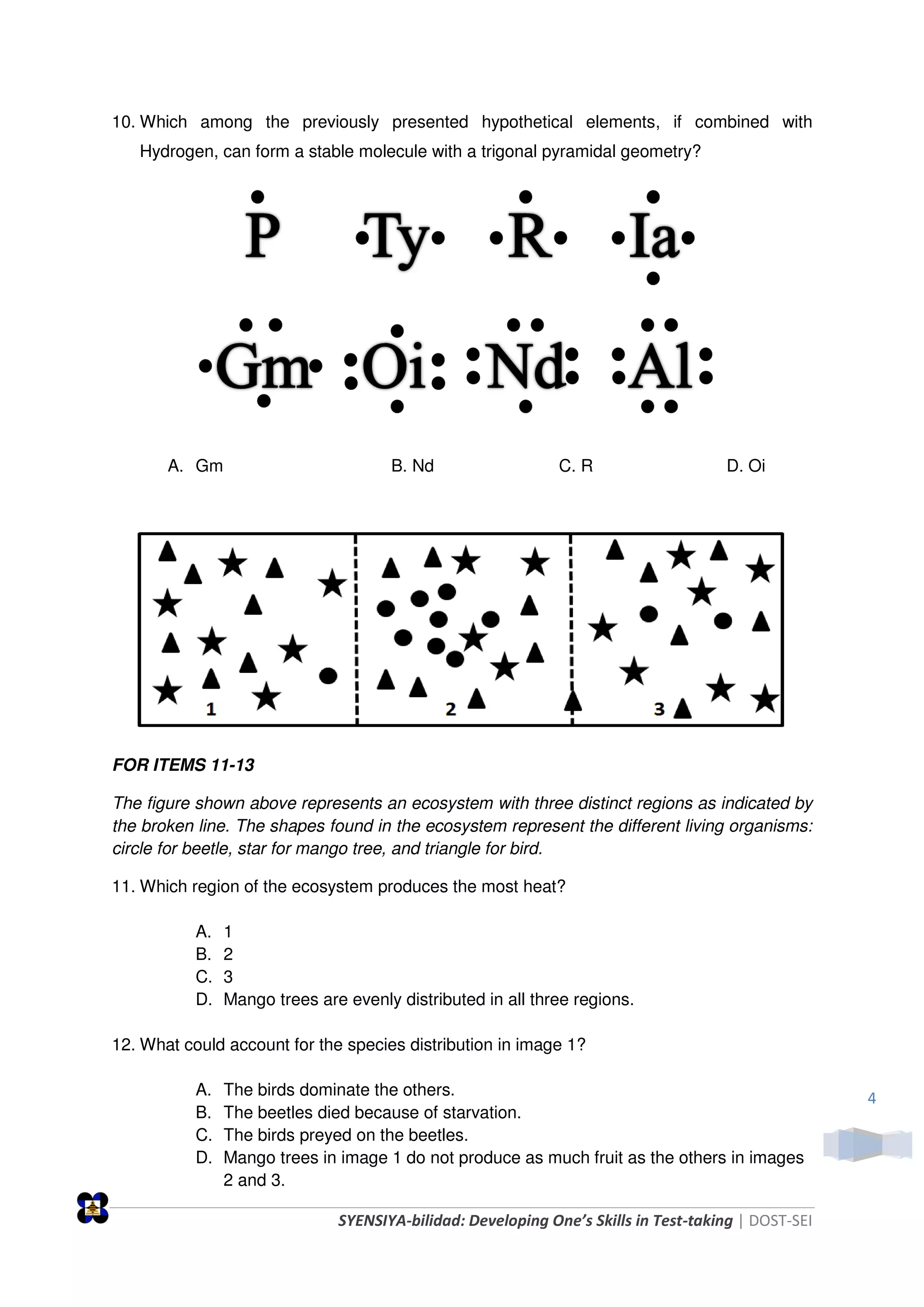Dost SEI-Scholarship Exam Reviewer | PDF