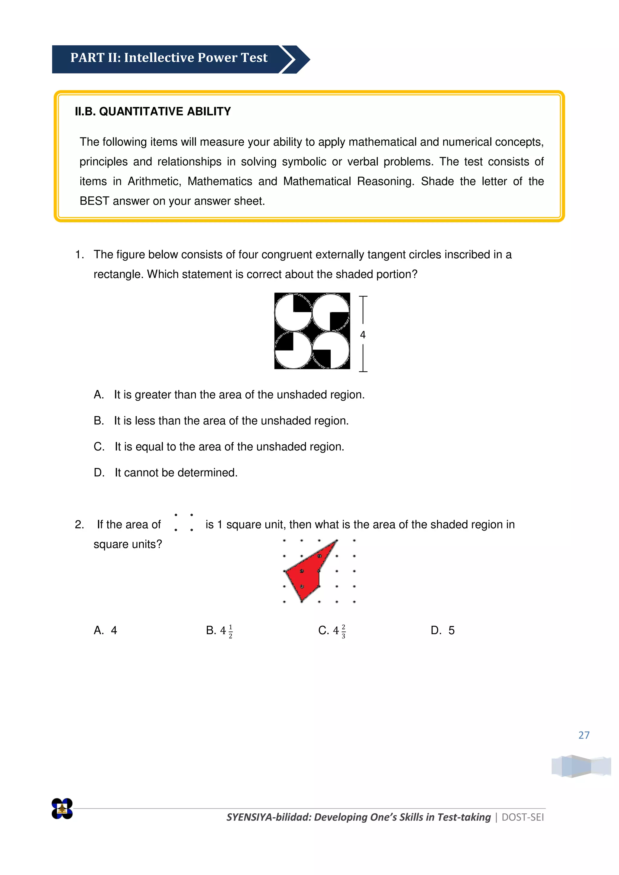 Dost SEI-Scholarship Exam Reviewer | PDF