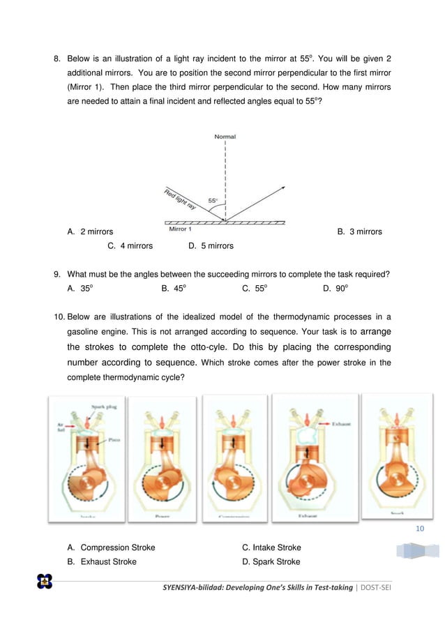 Dost SEI-Scholarship Exam Reviewer | PDF
