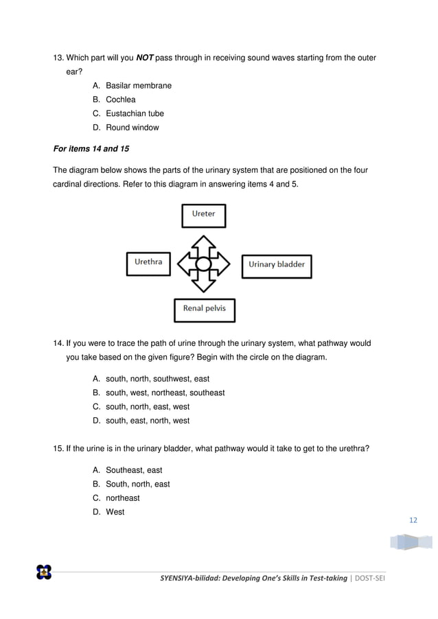 Dost SEI-Scholarship Exam Reviewer | PDF