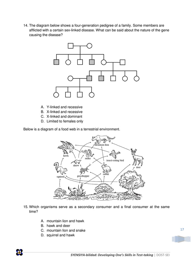 Dost SEI-Scholarship Exam Reviewer | PDF