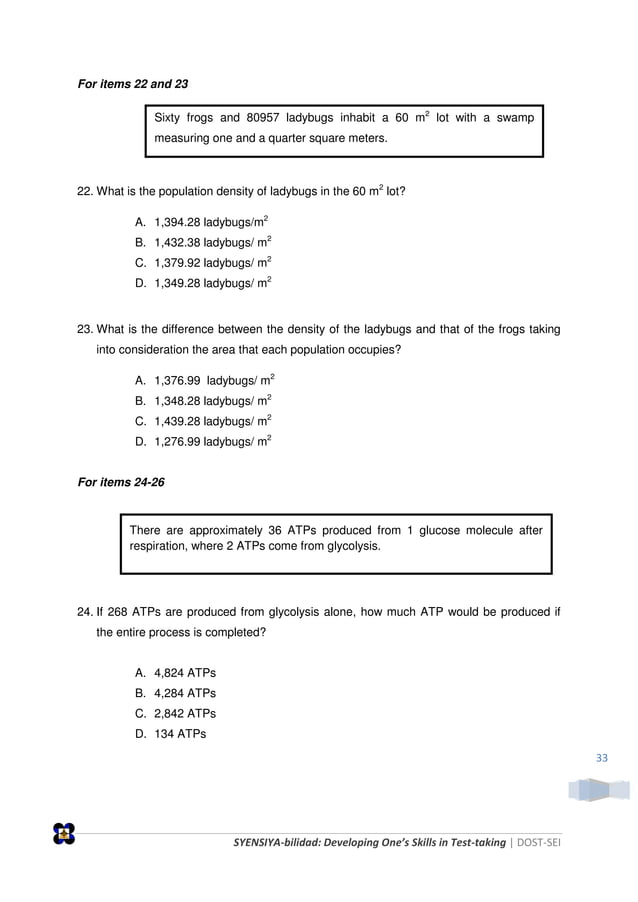 Dost SEI-Scholarship Exam Reviewer | PDF