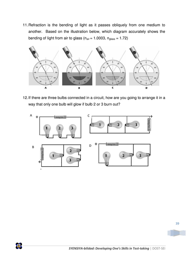 Dost SEI-Scholarship Exam Reviewer | PDF
