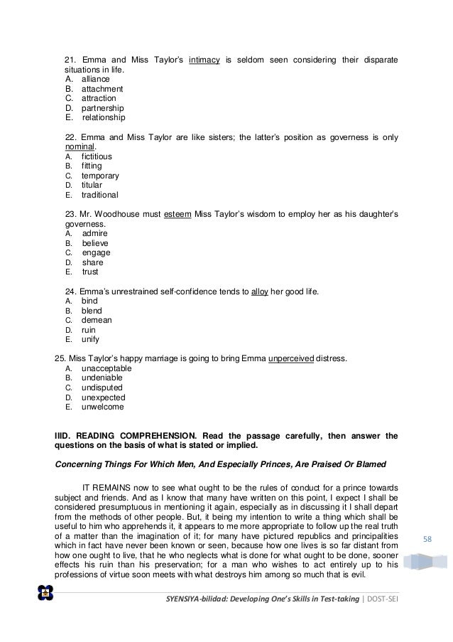 Dost SEI-Scholarship Exam Reviewer