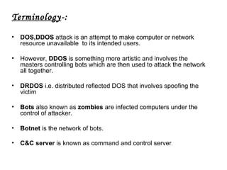 Dos threats and countermeasures | PPT