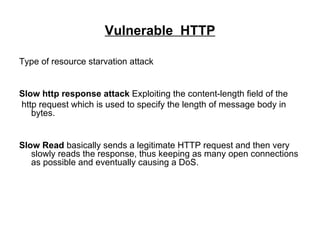 Dos threats and countermeasures | PPT