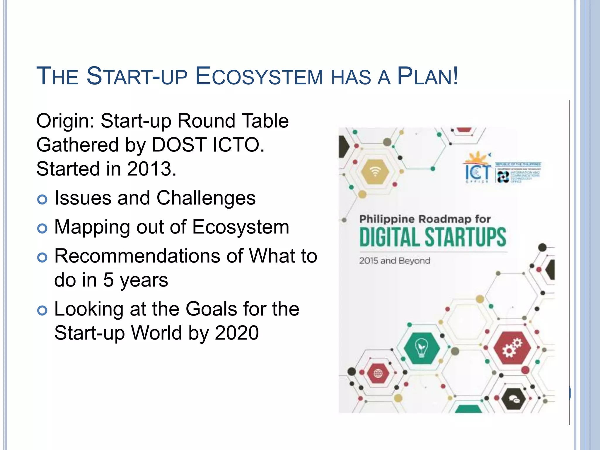 PH Start-up Ecosystem Roadmap Summary | PPTX