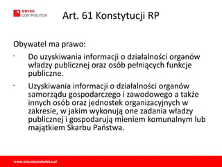Dostęp do informacji publicznej | PDF | Political Issues & policy | Politics