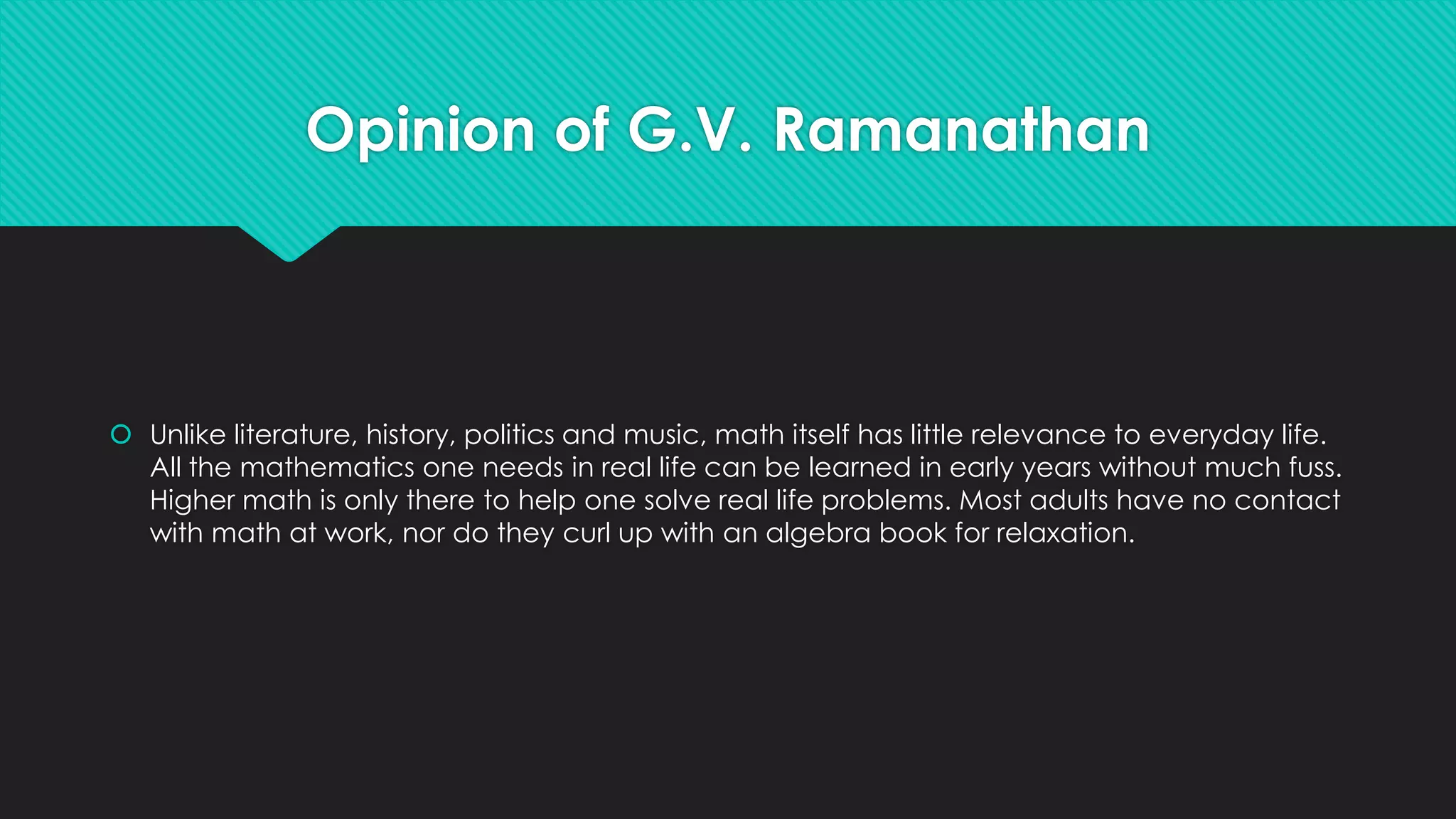 Do students really need math.presentation | PPTX | Education