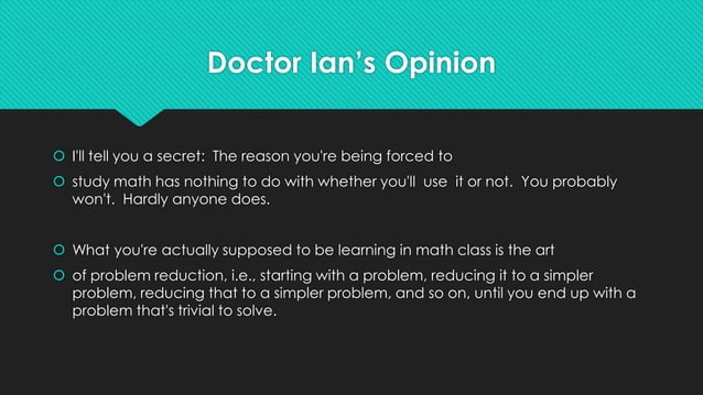 Do students really need math.presentation | PPT