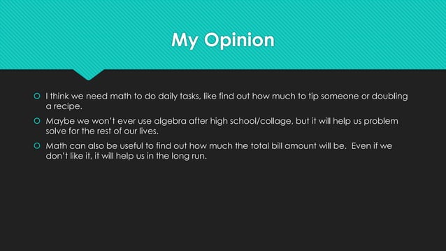 Do students really need math.presentation | PPT