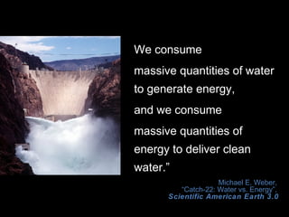 Water, energy and sustainability | PPT