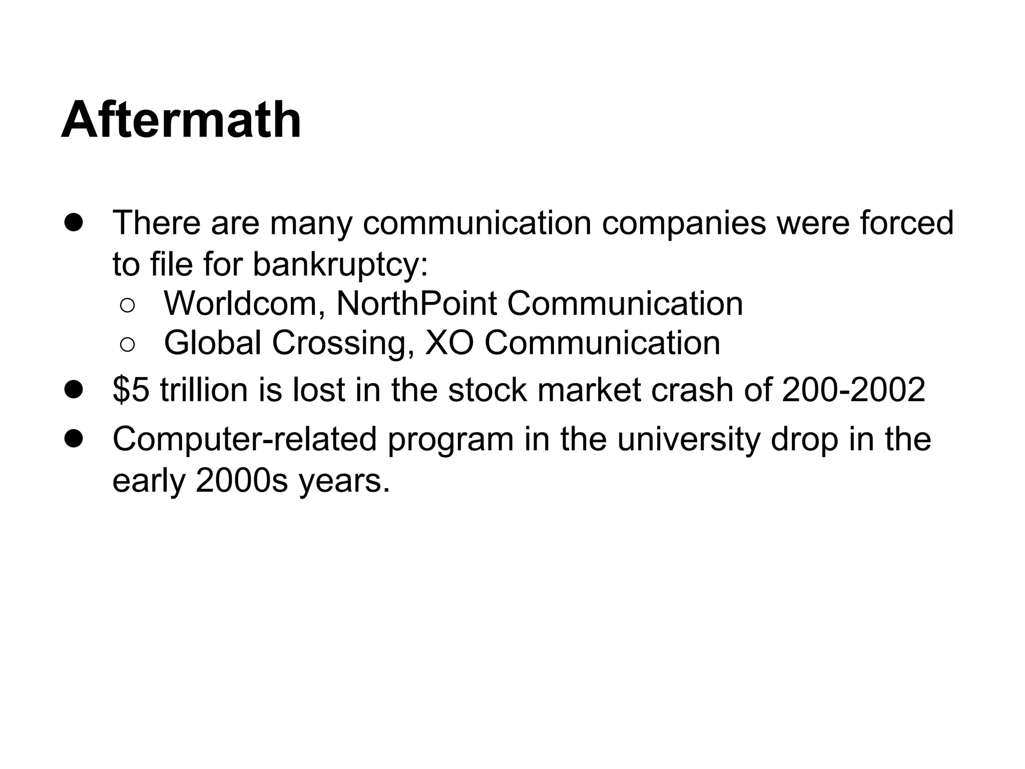Dot com bubble | PPT