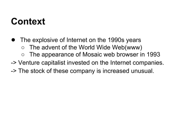 Dot com bubble | PPT