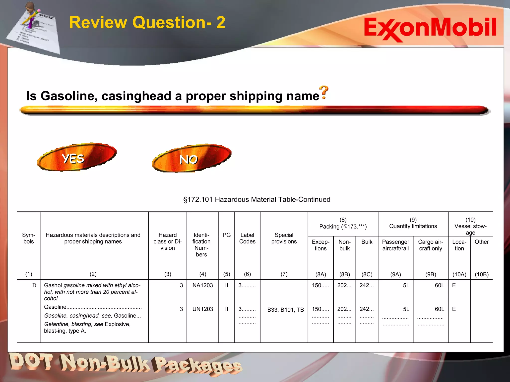 Dot hazMat Training - IMDG | PPT