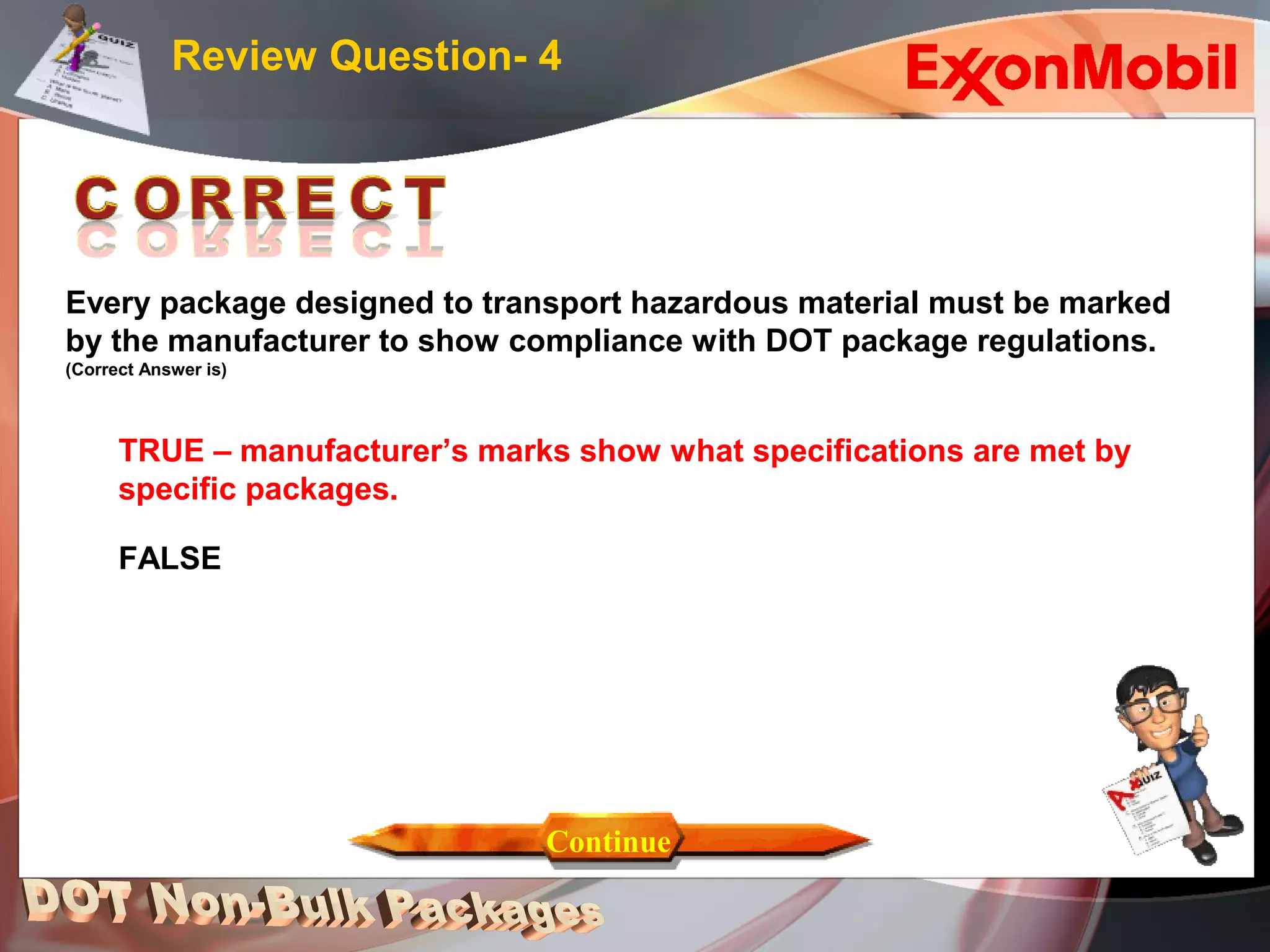 Dot hazMat Training - IMDG | PPT