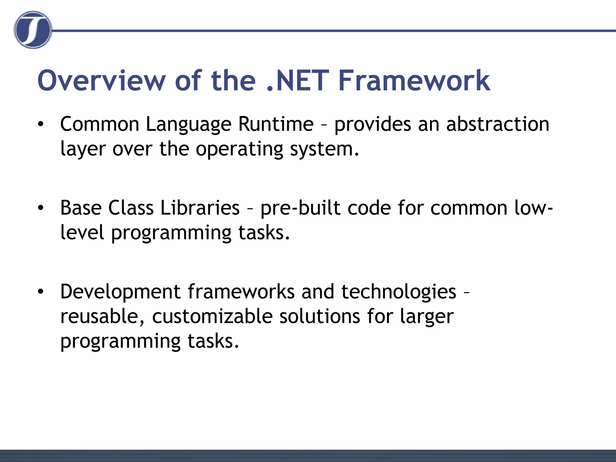 .NET Framework 4.0 – Changes & Benefits | PPT