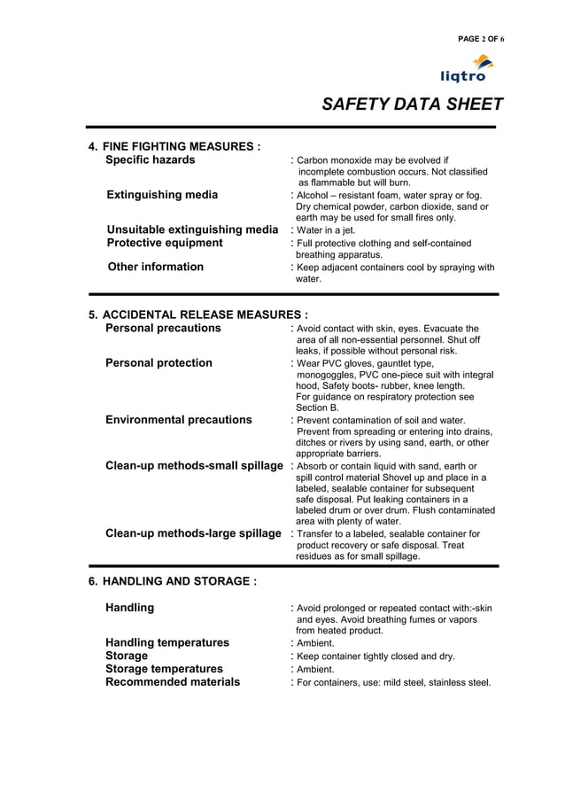 Brake Fluids DOT 3 (Material Safety Data Sheet) | PDF | First Aid ...