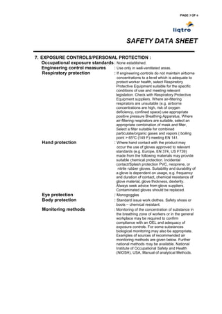 Brake Fluids DOT 3 (Material Safety Data Sheet) | PDF