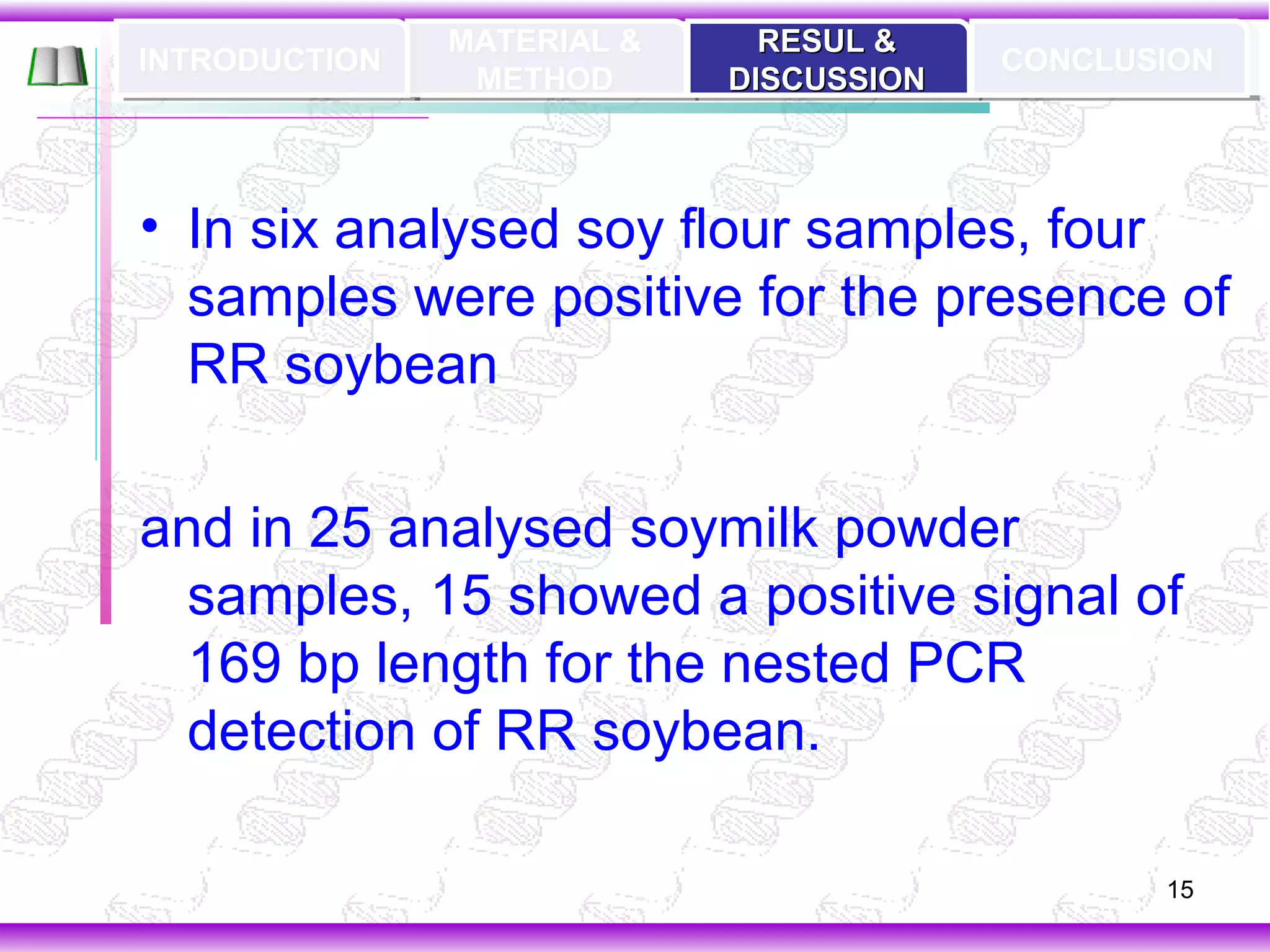 nested pcr detecting gmo | PPT