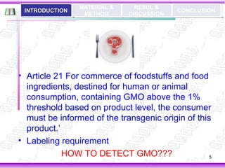 nested pcr detecting gmo | PPT