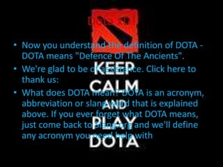 Dota xd! | PPTX