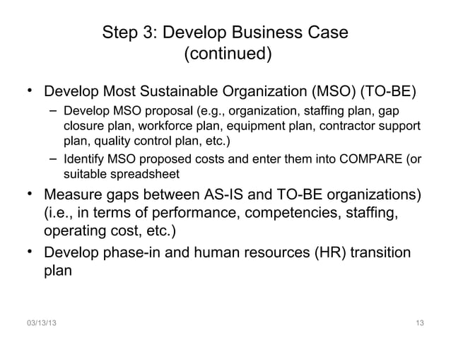 US DOT BPR Example Model | PPT