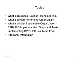US DOT BPR Example Model | PPT