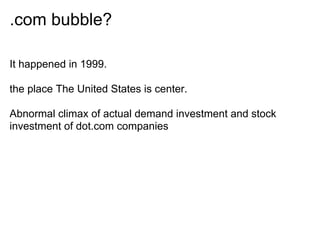 Dot com bubble | PDF