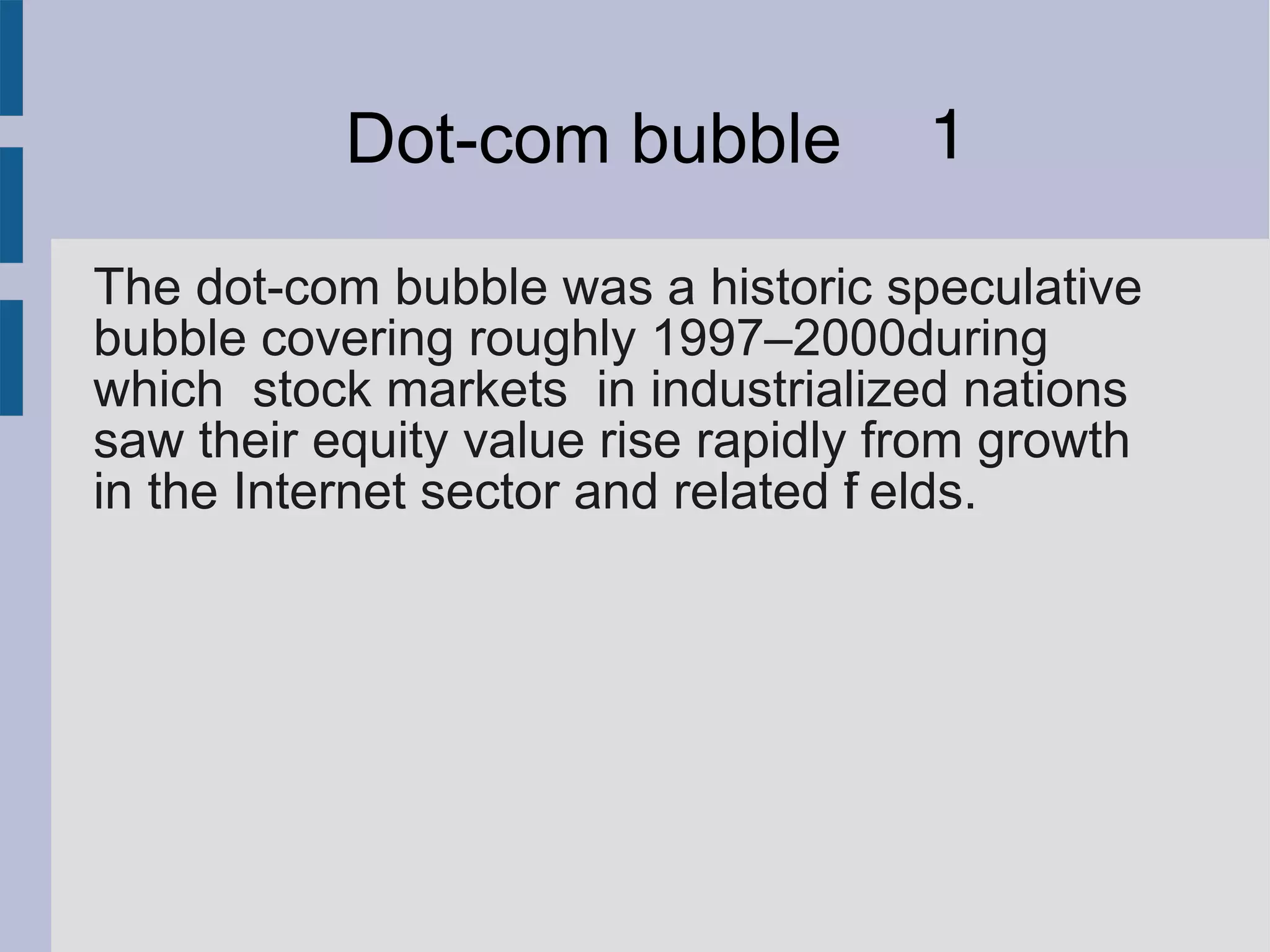 Dotcom bubble | PDF