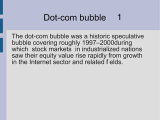 Dotcom bubble | PDF