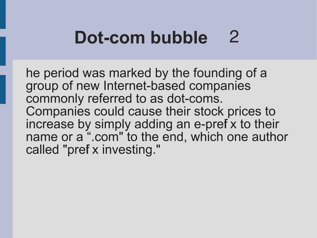 Dotcom bubble | PDF
