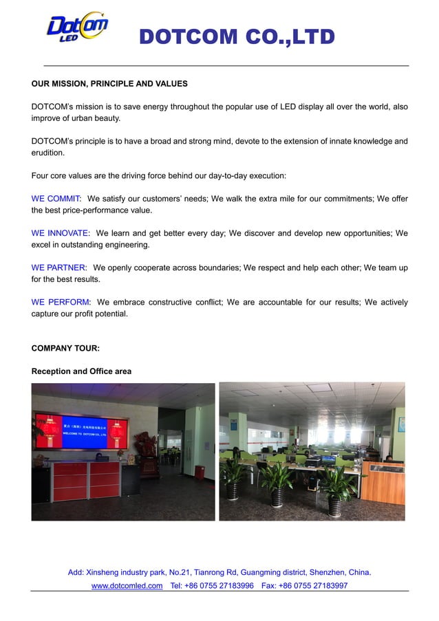 Dotcom company profile | PDF | Business Utilities | Business