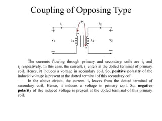 Dot convention in coupled circuits | PPT