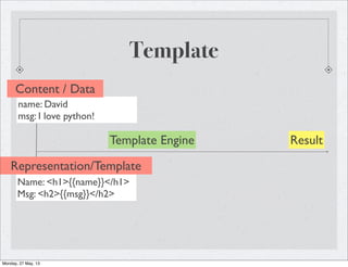 doT.py - a python template engine. | PPT