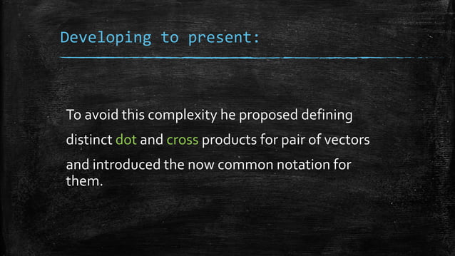 Dot & cross product of vectors | PPTX