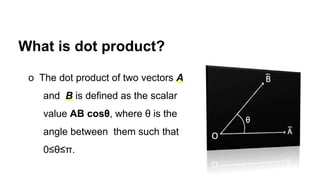 Grade 12 STEM General Physics Dot and Cross Products of Vectors | PPTX