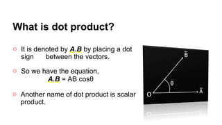 Grade 12 STEM General Physics Dot and Cross Products of Vectors | PPTX
