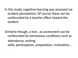 Do Teacher Behaviors Impact Student Learning | PPTX