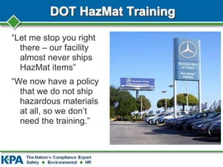 DOT HazMat Shipping Compliance | PPTX